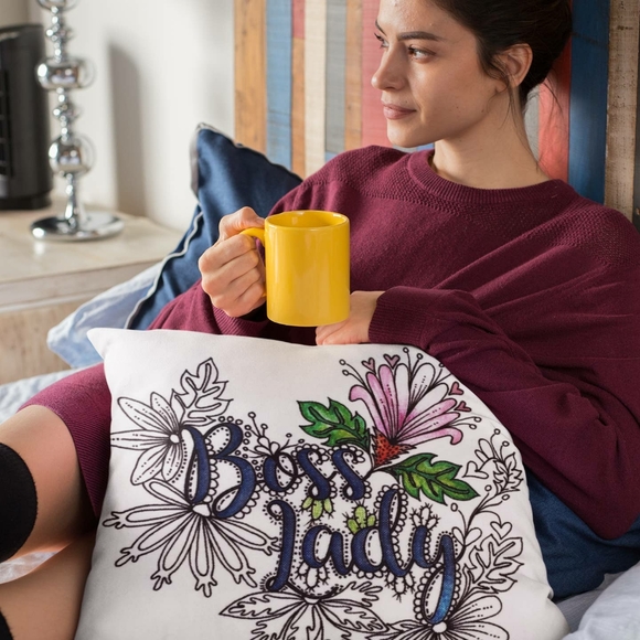 Kooky'S Kloset | Accents | Boss Lady Throw Pillow Cover | Poshmark